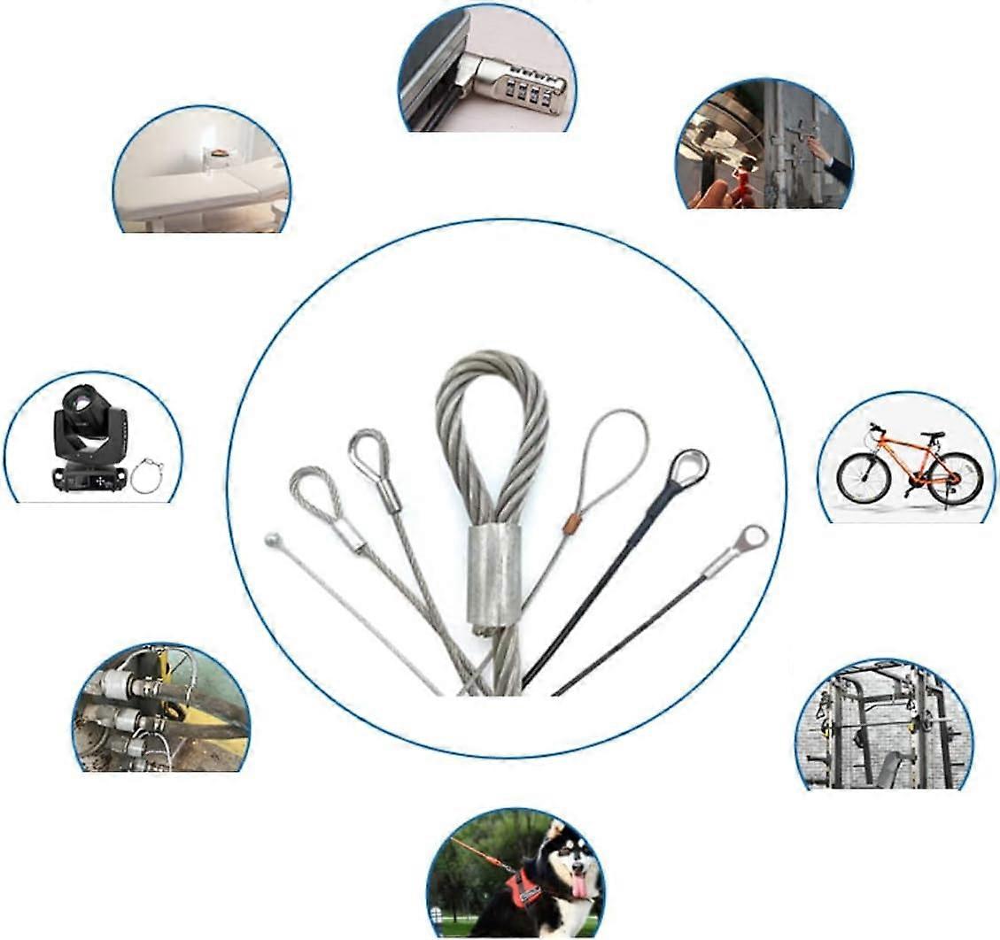 Stainless Steel Safety Cables, Luggage Lock Safety Cable Lightweight ...