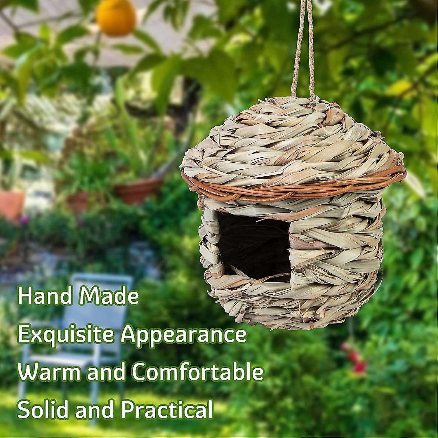 2 Pcs Bird House for Garden or Outdoor, Hanging Bird Nesting Boxes ...