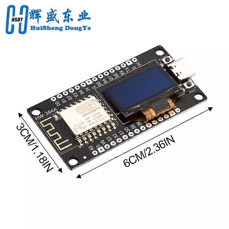 GaiBoSi NodeMCU ESP8266 Development Board with 0.96 Inch OLED Display, CH340 Driver Module for ...