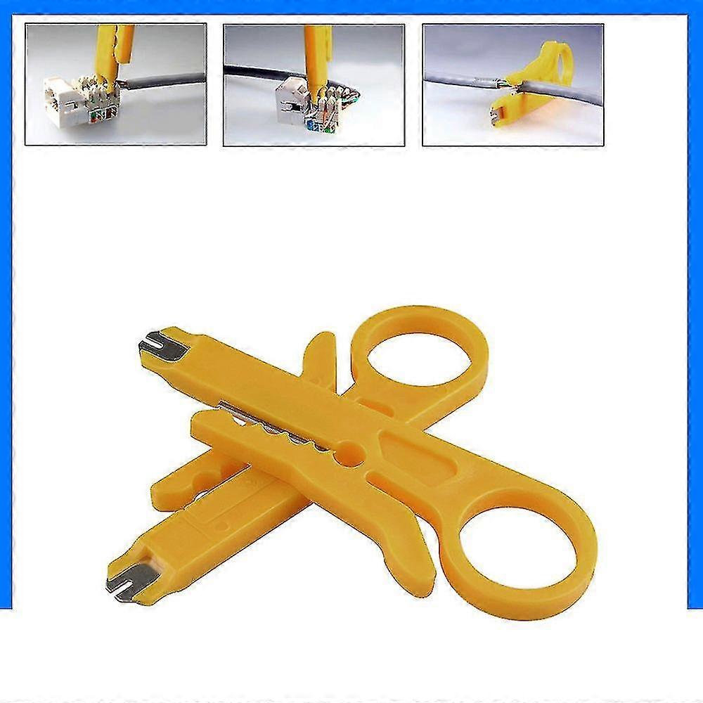 2pcs Rj45 Cat5 Punch Down Tool Network Lan Cable Wire Cutter Stripper Tool | Fruugo FI