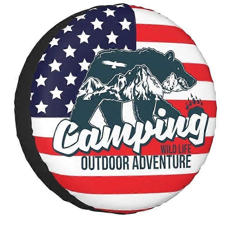 Mountain Grizzly Bear Spare Tire Cover for Jeep Wrangler Wildlife ...