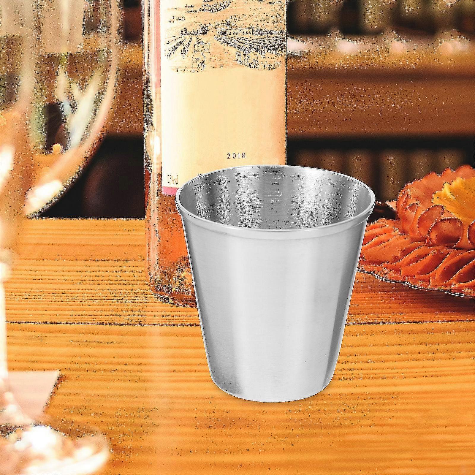12pcs Stainless Steel Shot Cups Portable Drinking Tumbler Spirits Cup ...