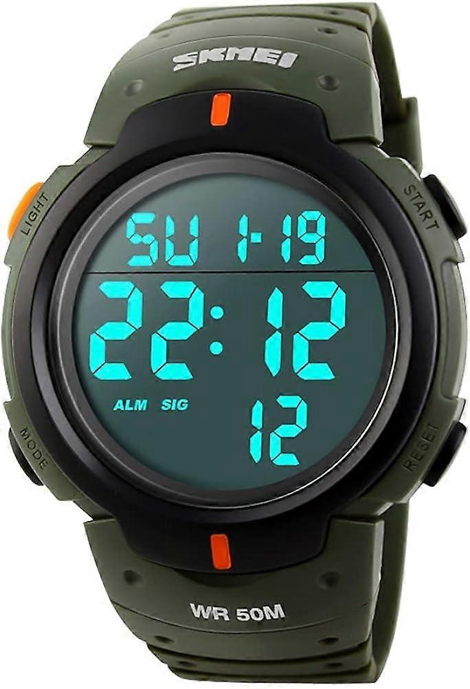 2025 New Men's Waterproof Digital Electronic Sports Watch Military ...