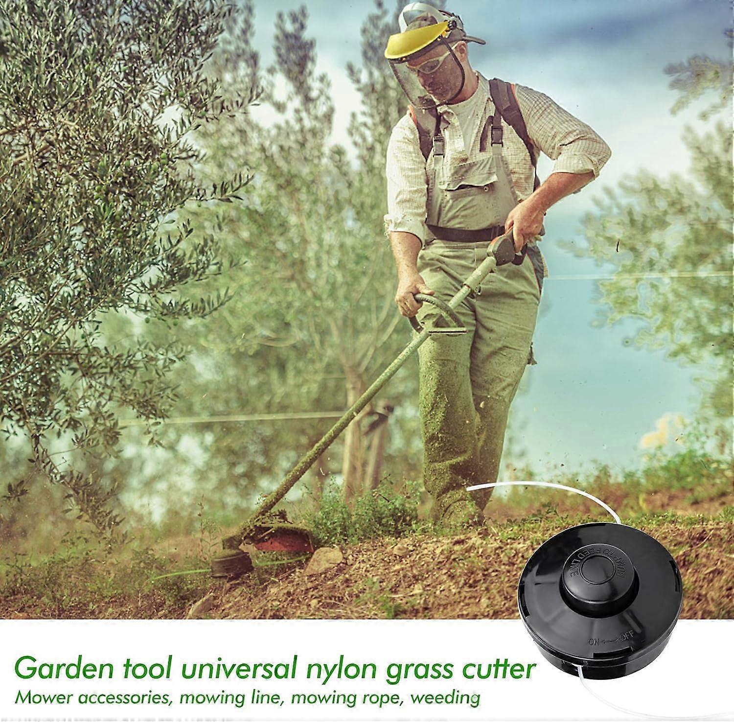 2 Pack Universal Lawnmower Lawn Mower Heads Nylon Replacement Lawn ...