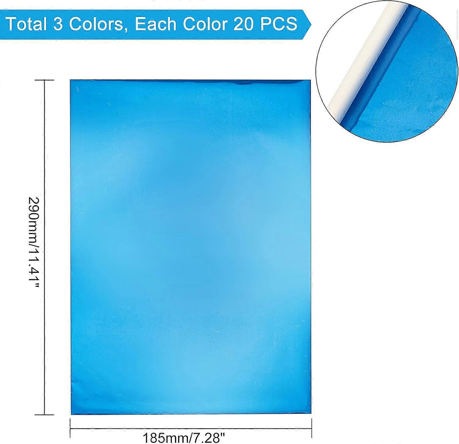 60Sheets 3 Colors A4 Reactive Foil Transfer Foil Paper Metallic Paper ...