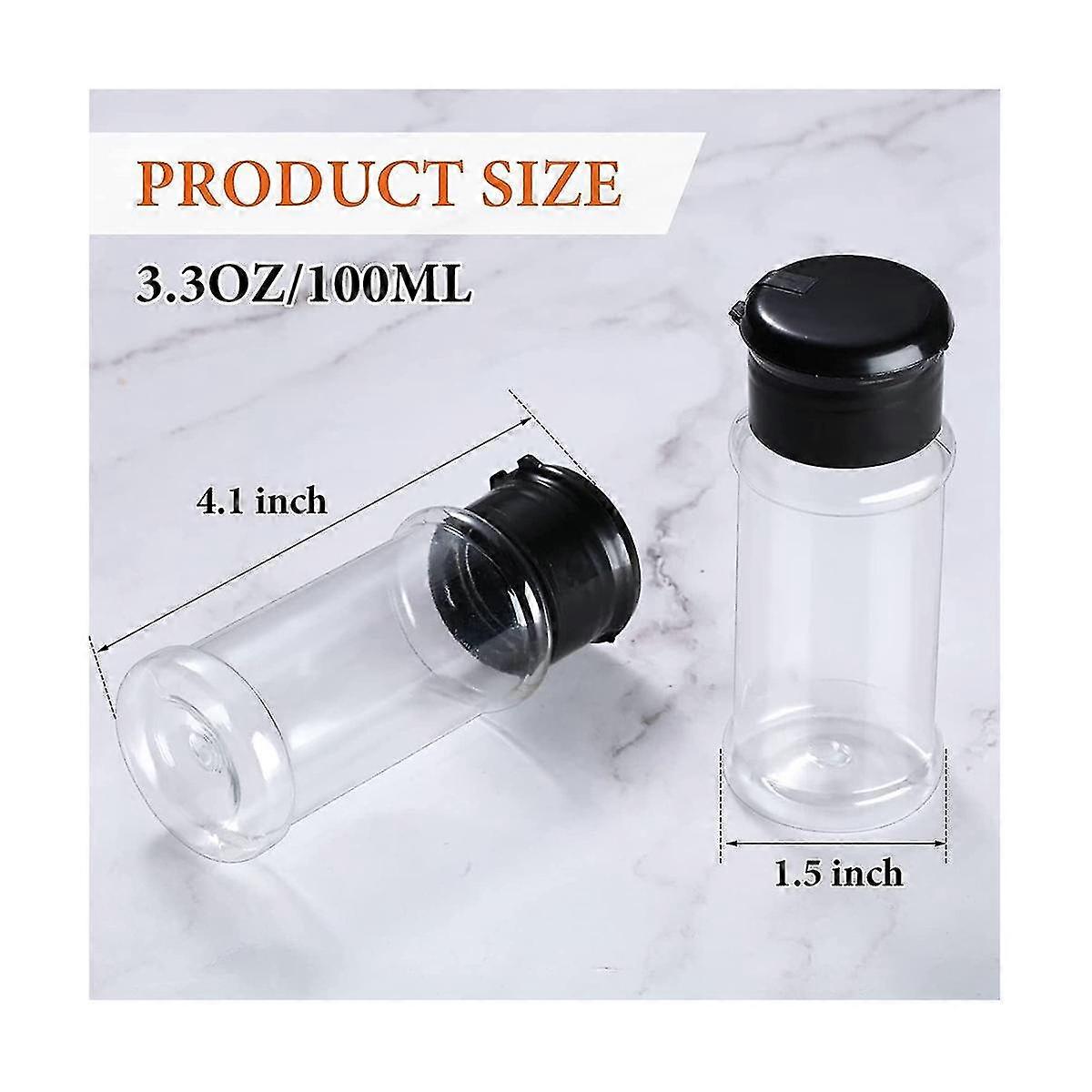 50pcs Plastic Spice Jars With Shaker Lids Spice Containers Plastic ...