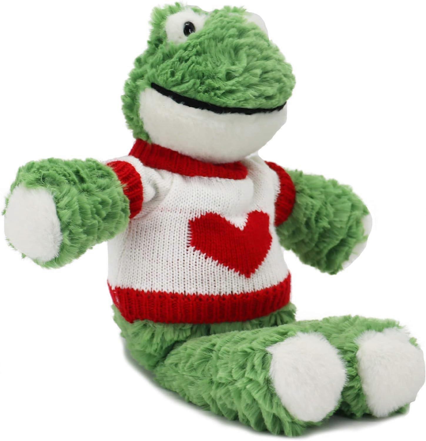 Frog Stuffed Animal, 14 inch Green Frog Plush Toy with Removable ...