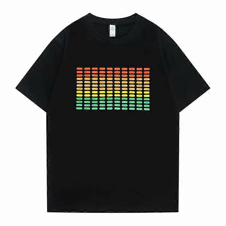 Popular Sound Active Equalizer El T-shirt Led Tshirt Flashing Music ...