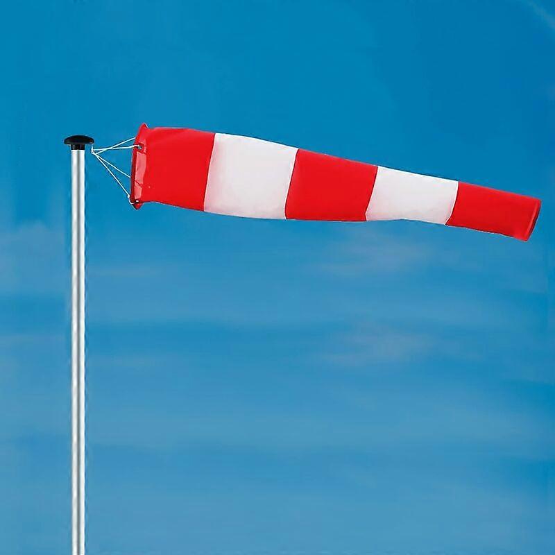 Outdoor windsock, wind direction indicator in red and white 150cm ...