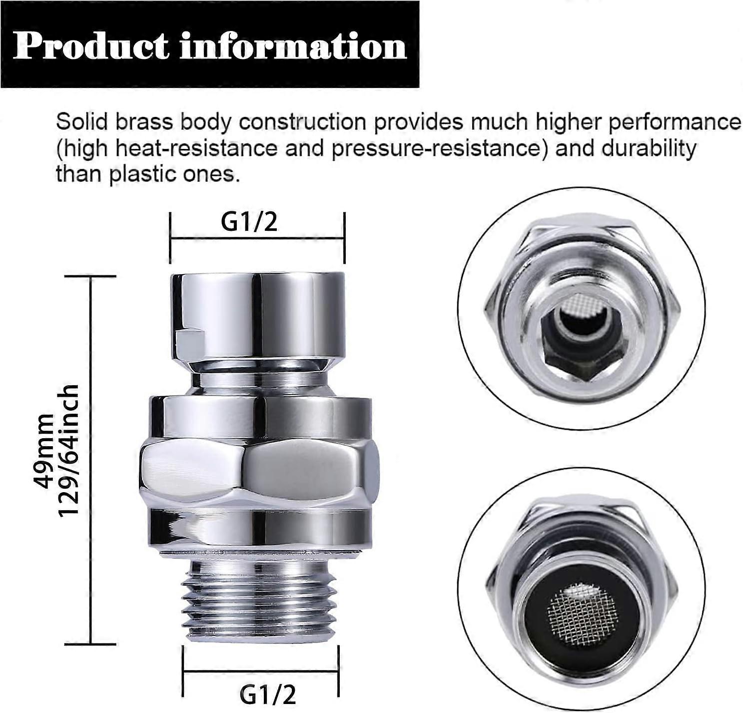 Adjustable Brass Swivel Ball Joint, Shower Connector Swivel Ball Joint ...