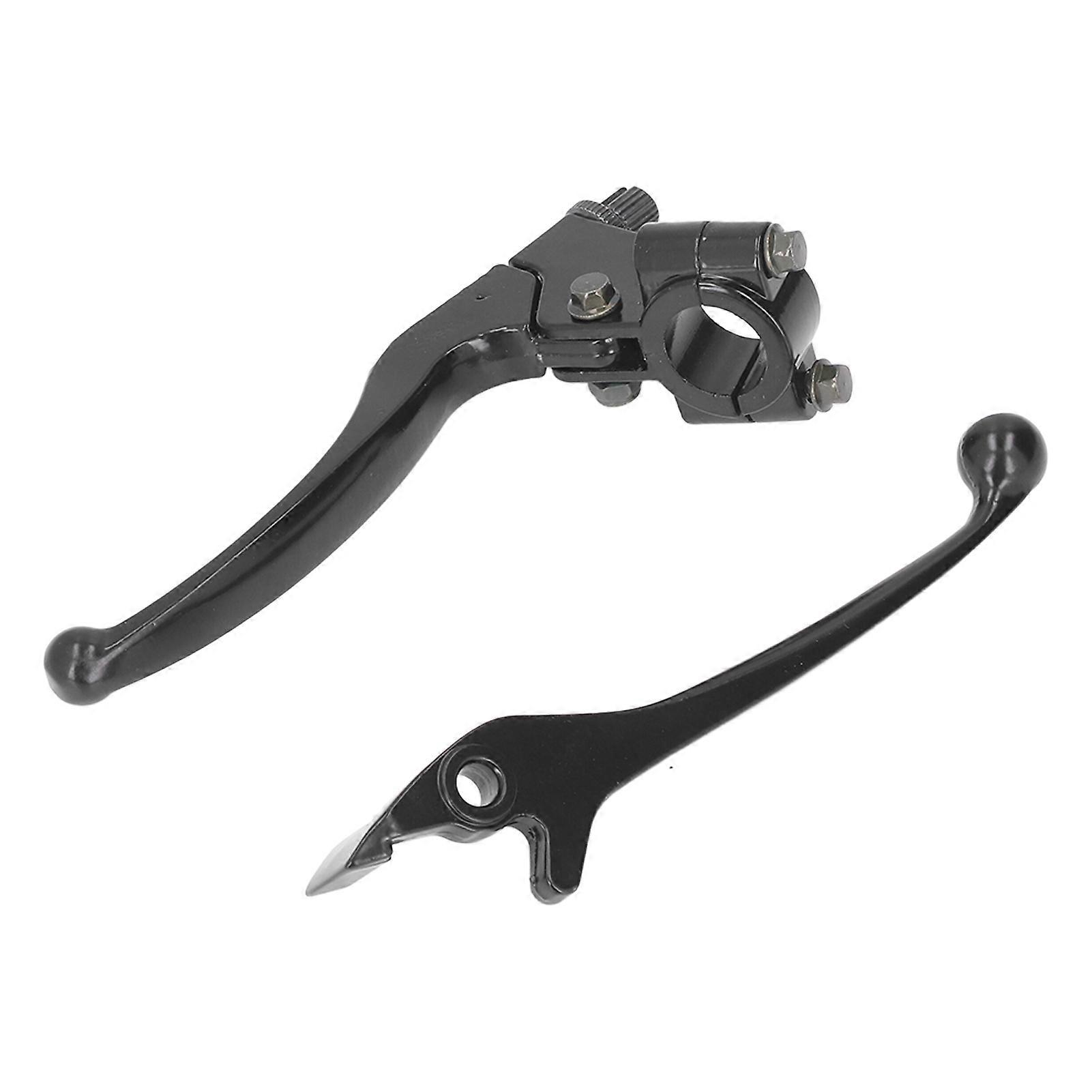 22mm/0.87in Brake Handle Clutch Lever Set Glossy Black for 110cc 125cc ...