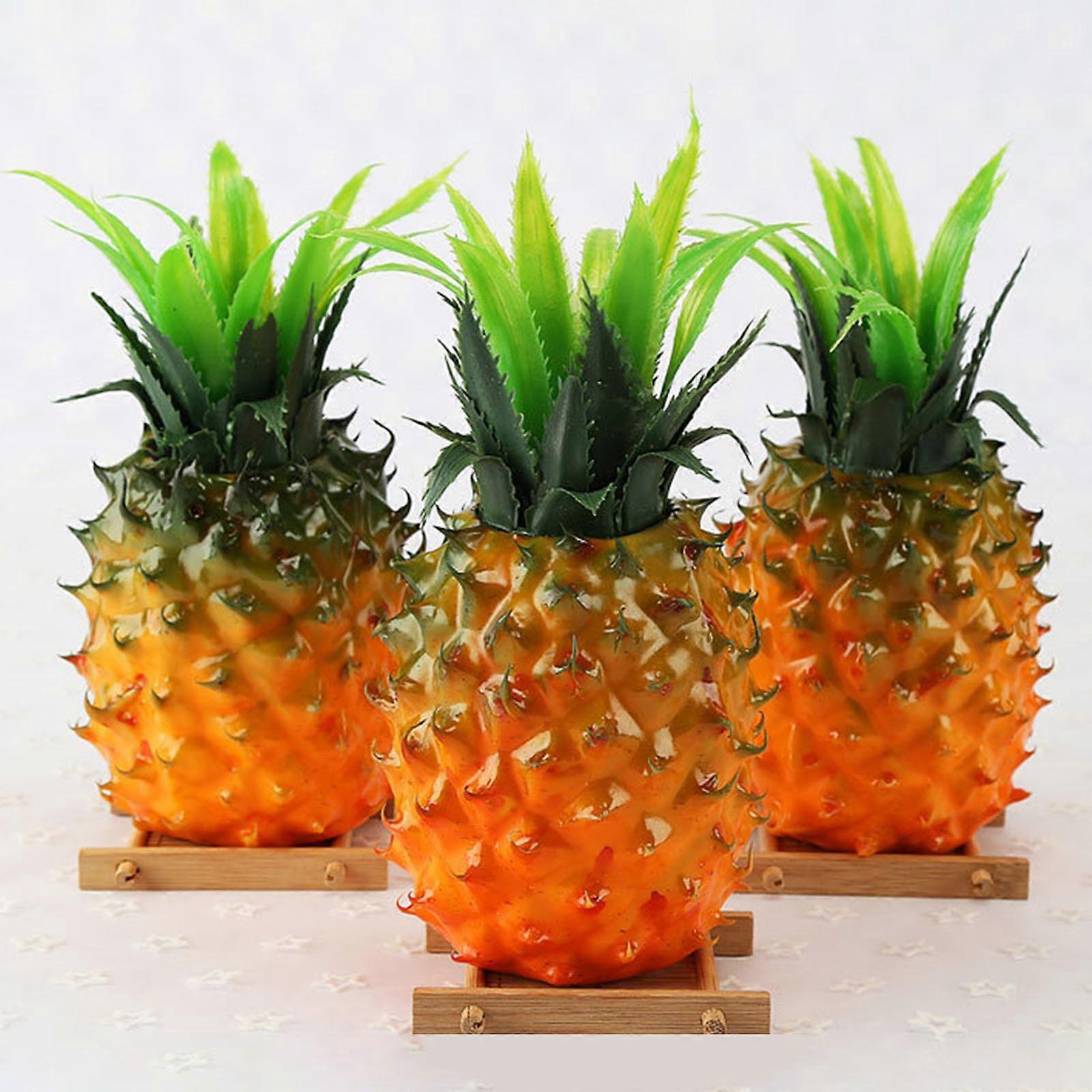 Large Artificial Pineapple Fruit Realistic Fake Fruit Ornament for Home ...