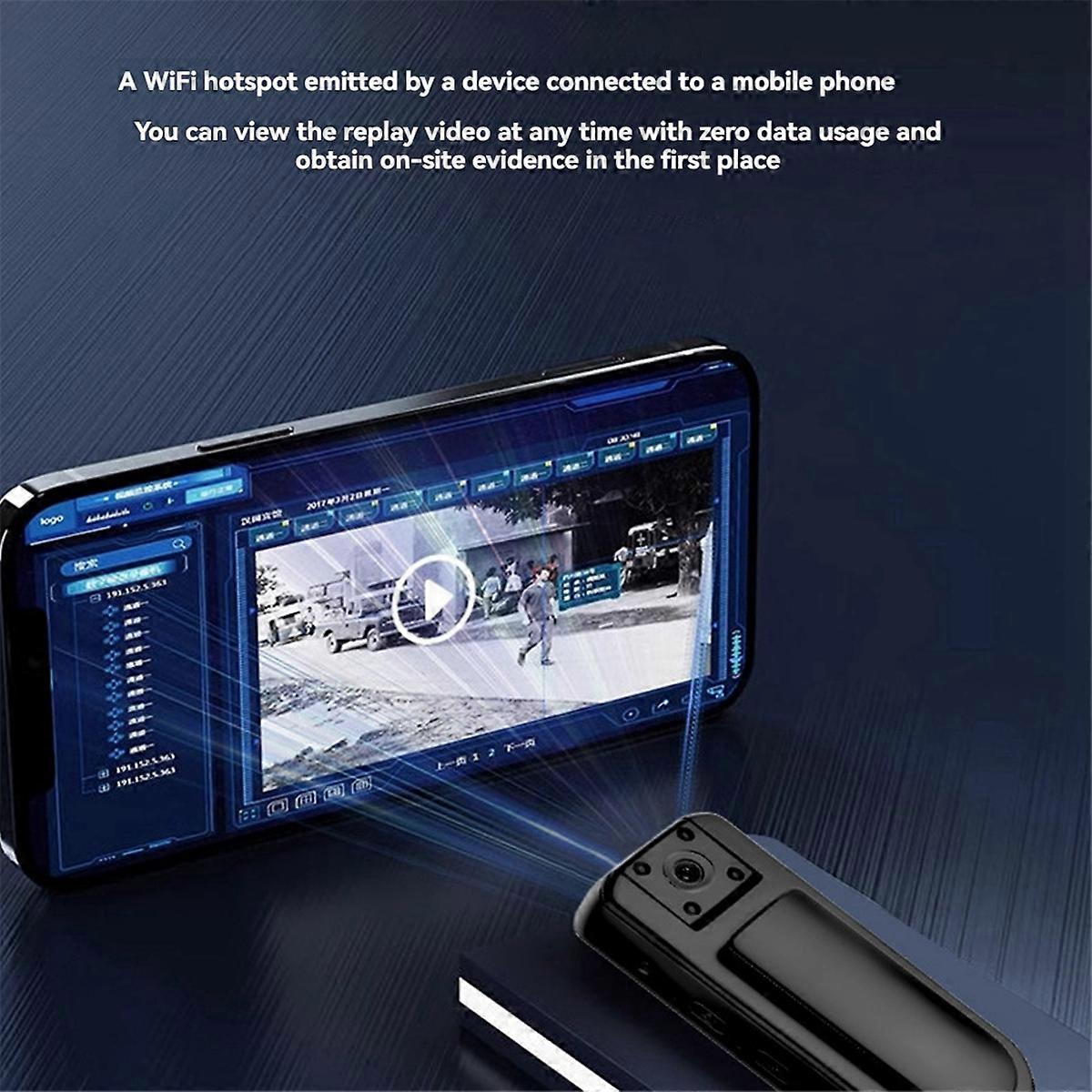 HD 1080P Body Camera with Night Vision WiFi and 180 Degree Rotatable ...