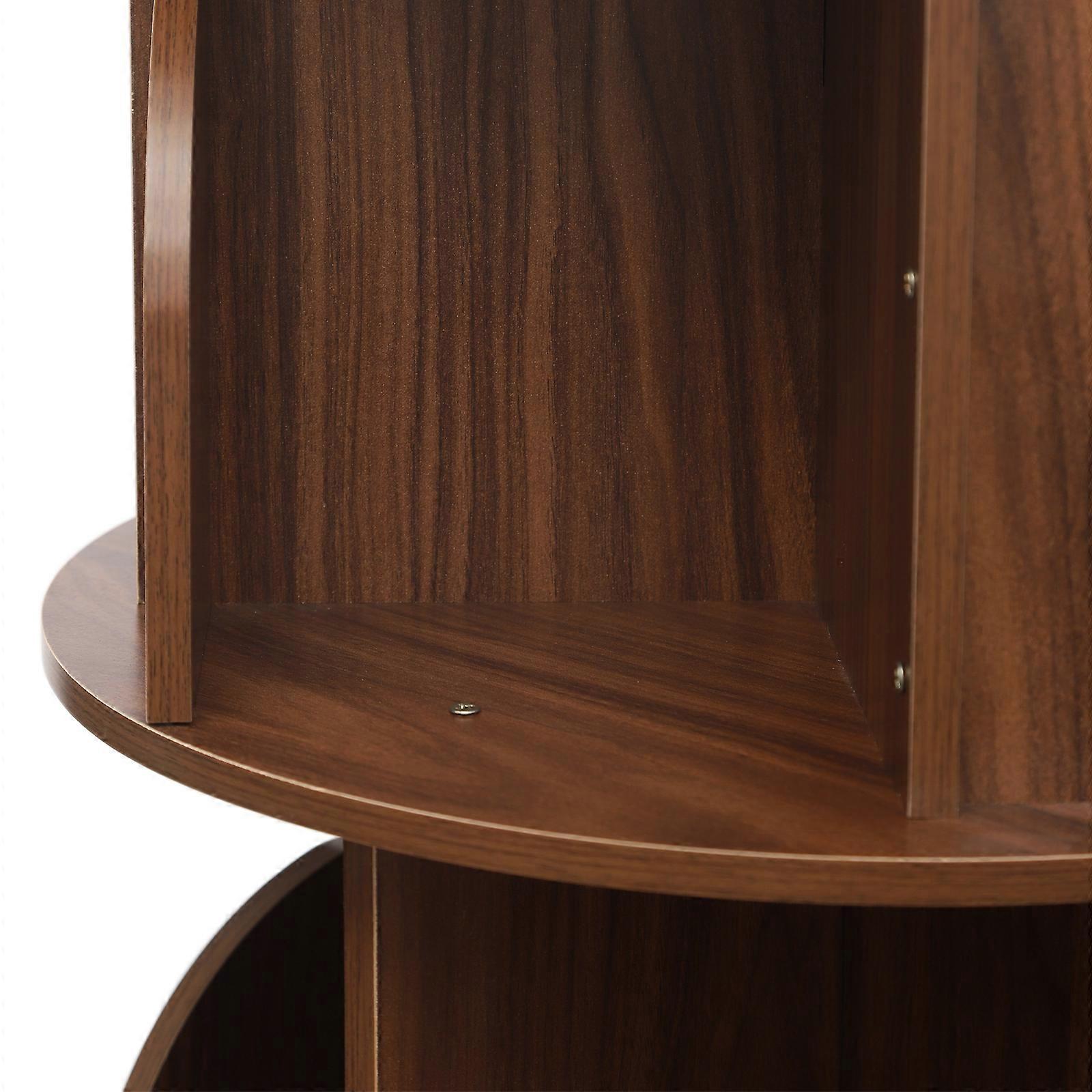 Solid Wood Rotating Bookshelf Tower, 360 Rotating Bookshelf, Narrow ...