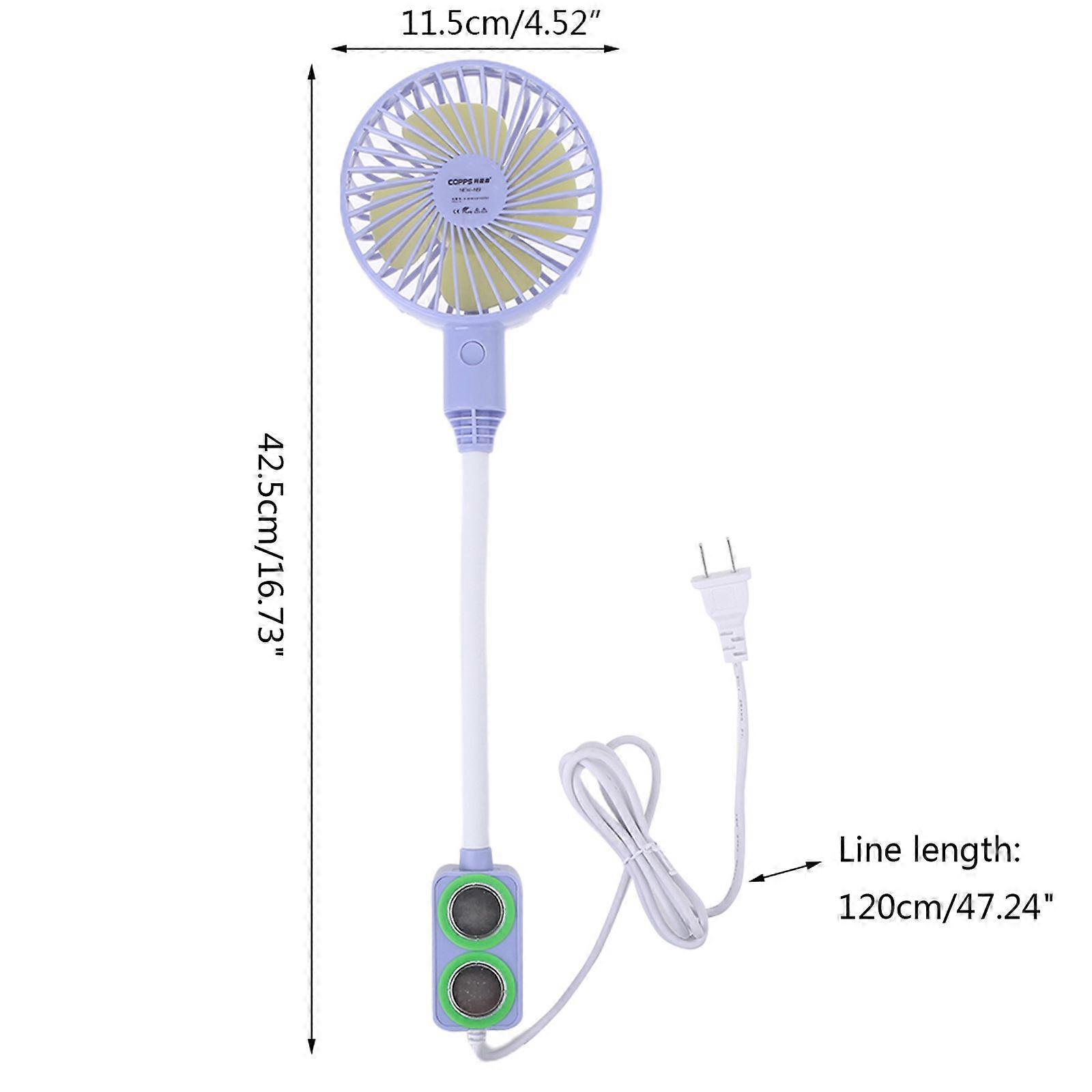 3-speed Flexible Gooseneck Magnetic Base Mini fan for Sewing Machine ...
