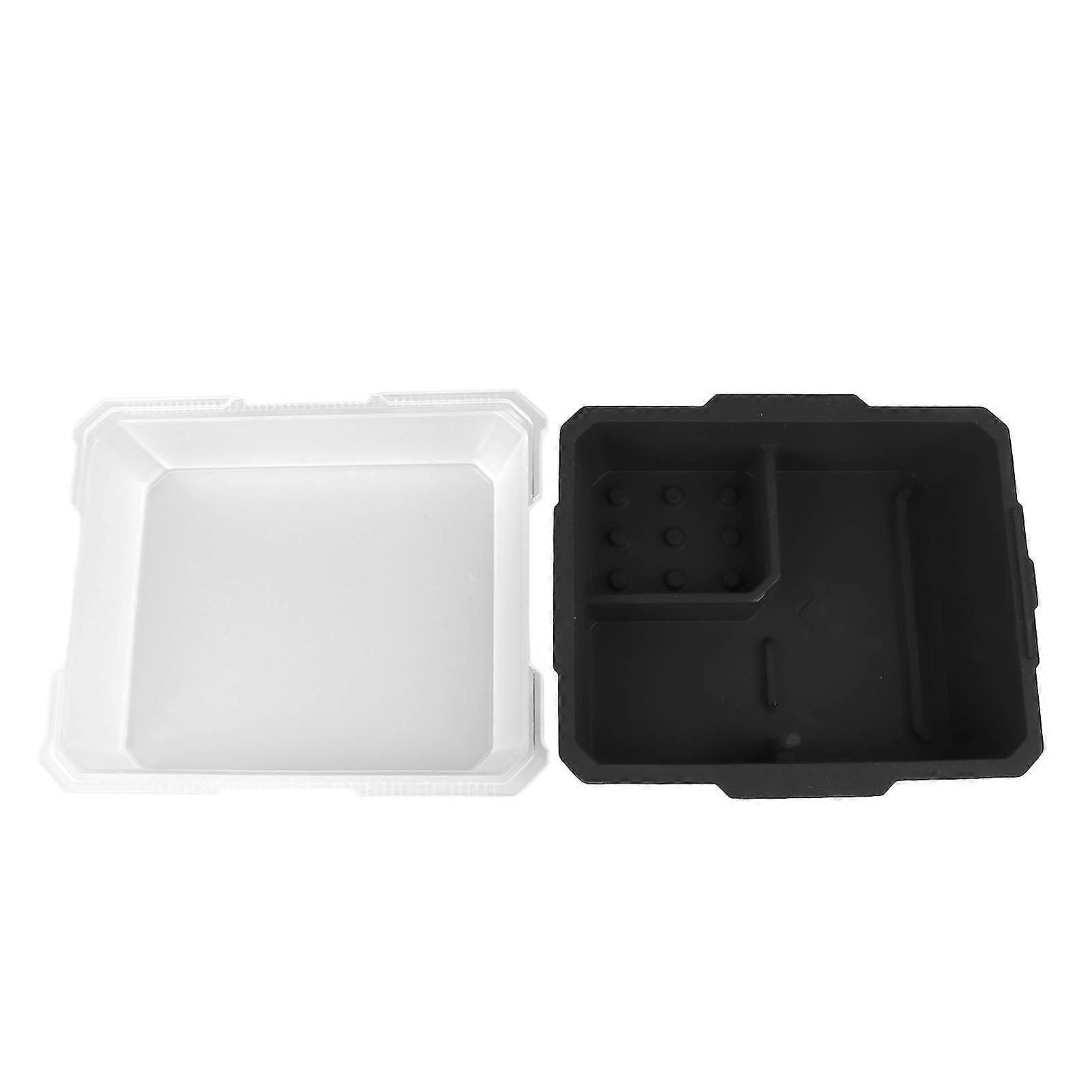 Double Layer Car Center Console Organizer - Hidden Tray for Tesla Model ...