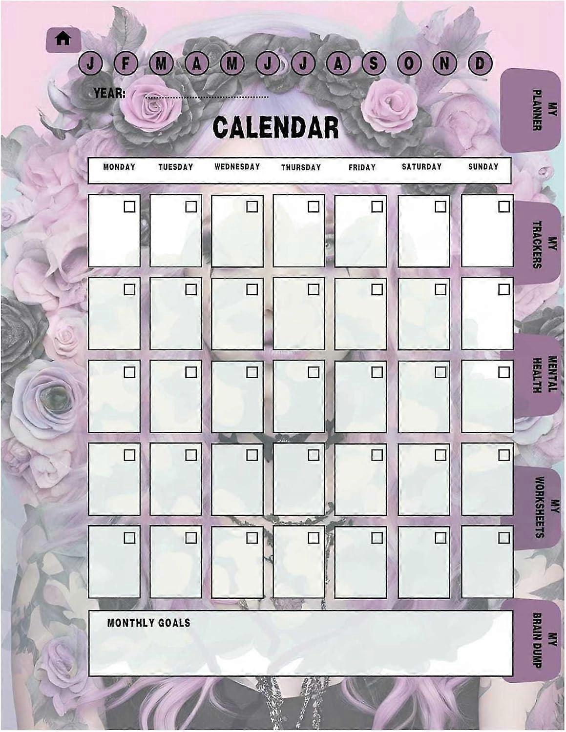 Gothic ADHD Planner, Anime Inspired ADHD Planner, Unique Novelty ...
