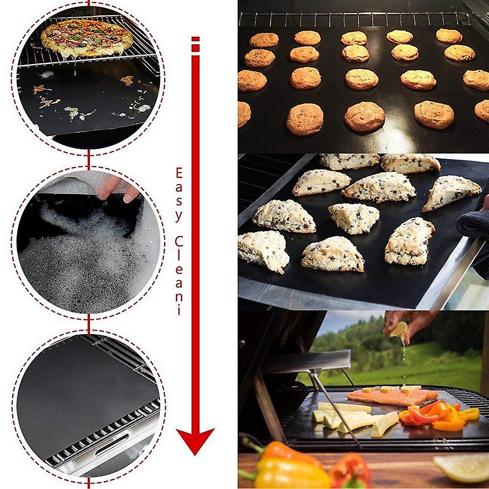 Grill Mat - Set Of 5 Heavy Duty Bbq Mats Non Stick, Barbecue Grilling ...