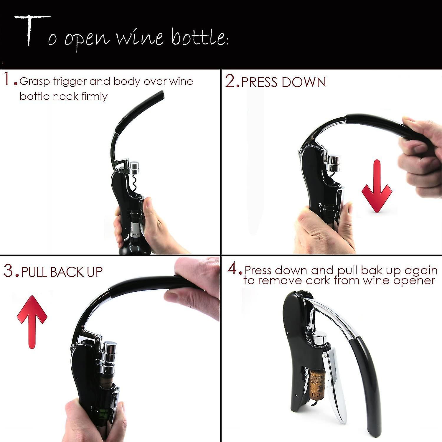 Best Utensils Professional Zinc Alloy Corkscrew, High Quality Lever ...