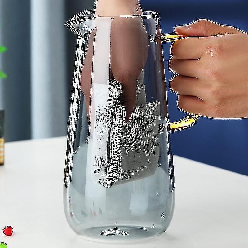 1600ml Nordic Style Heat Resistant Glass Kettle Juice Coffee Milk Jug ...
