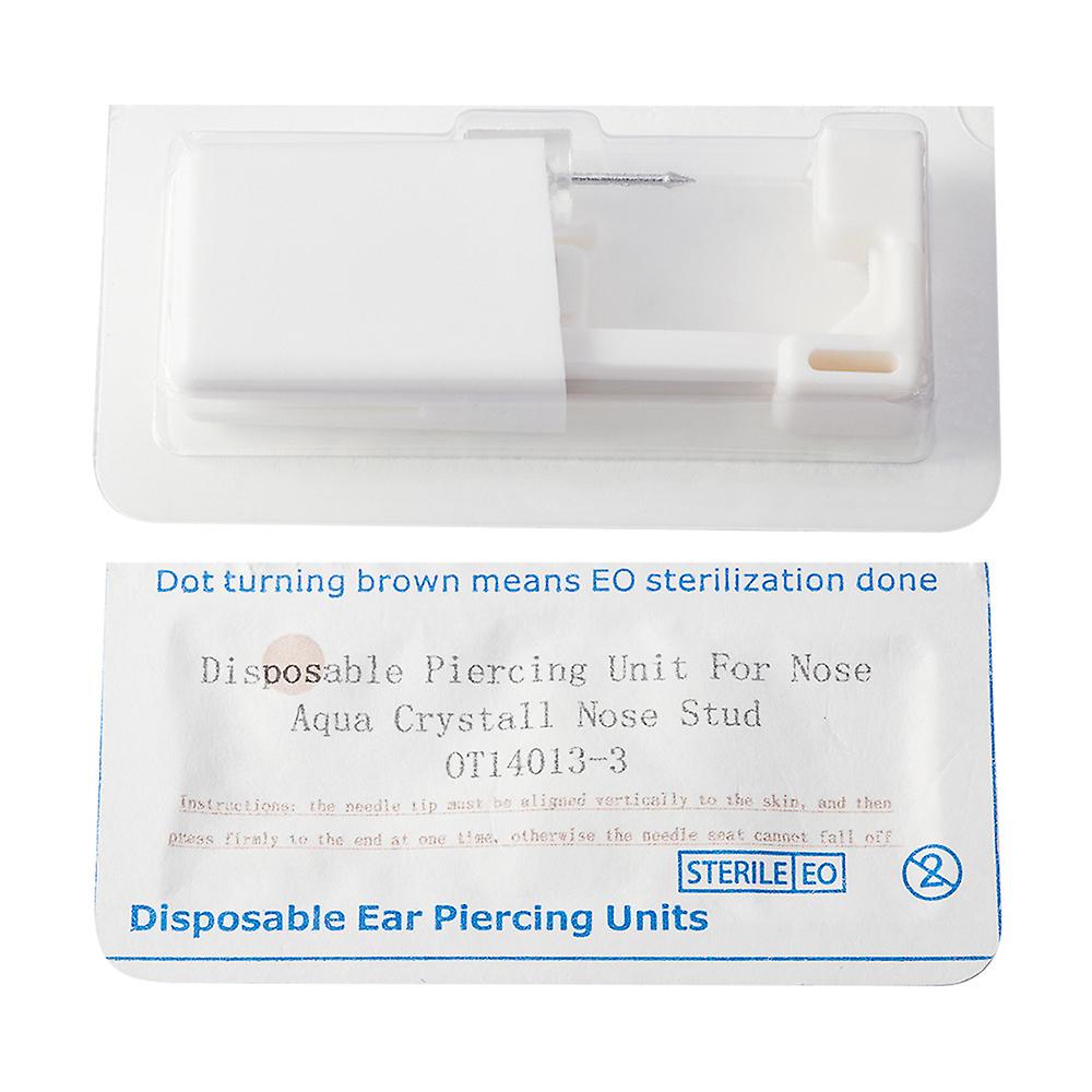 Laiseng 1pack Nose Piercing Kit, Disposable Safe Sterile Piercing Unit ...