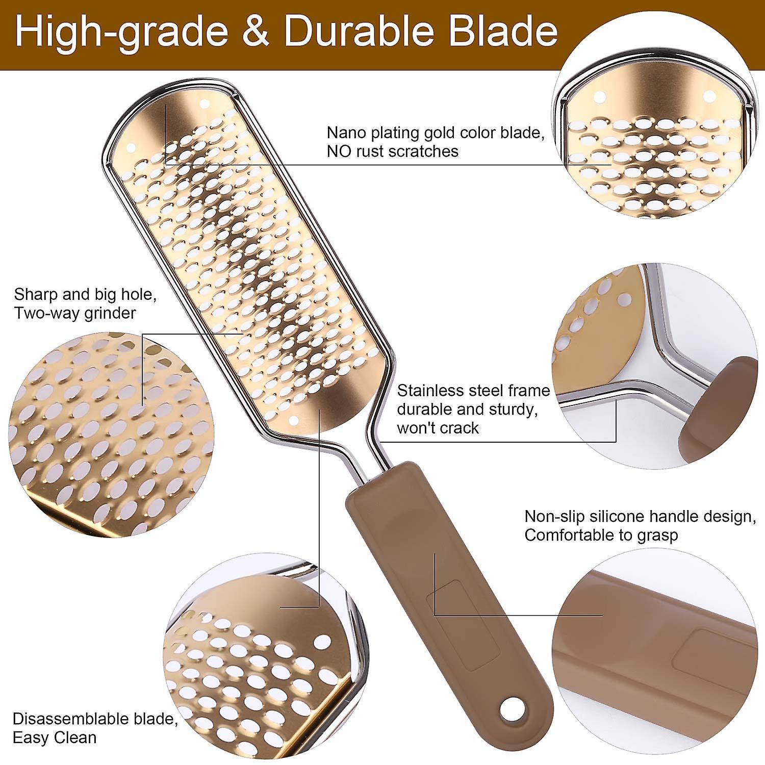 2pcs Pedicure Rasp Foot File Callus Remover,professional Stainless ...