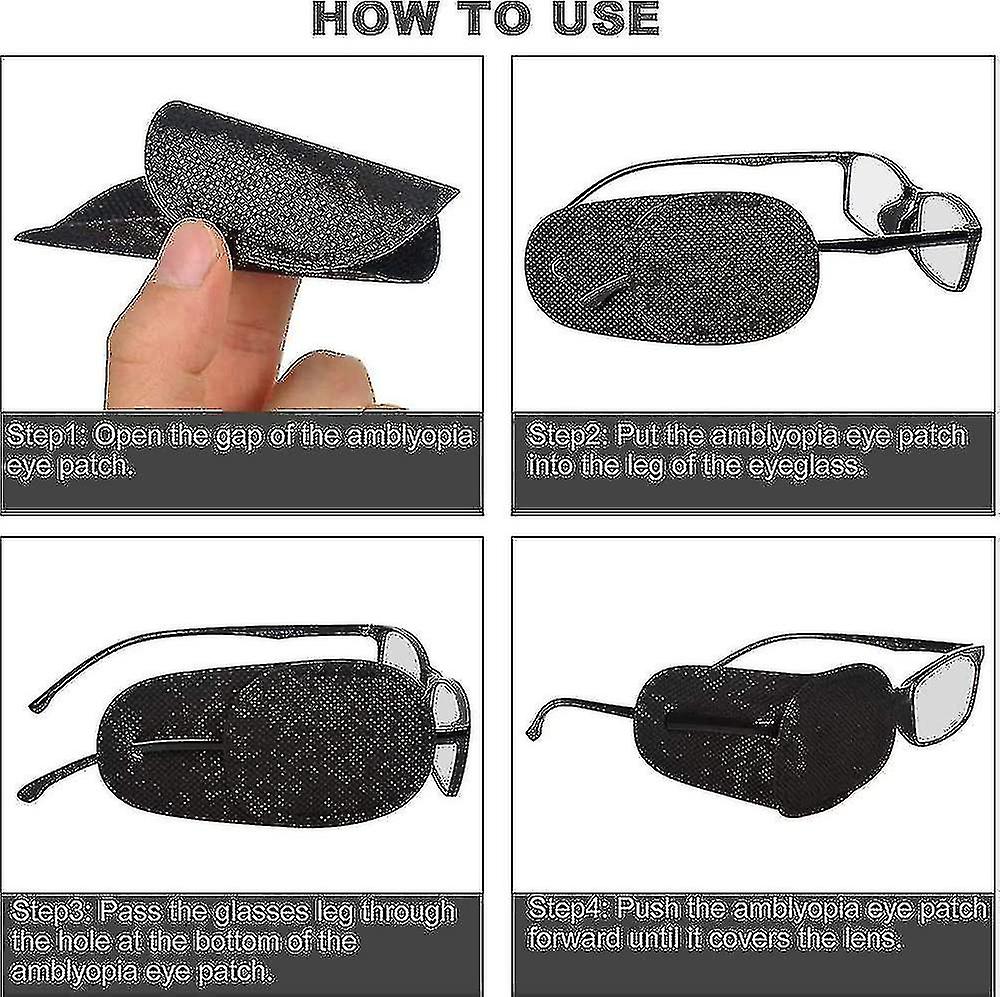 6 Pairs Of Eye Patches, Adjustable Lazy Eye Patches Amblyopia ...
