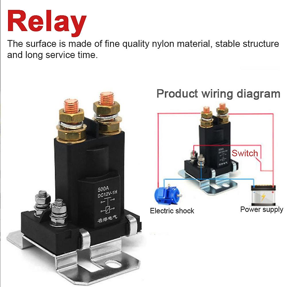 12/24V 500A High Current Relay Intelligent Dual Battery Isolator Switch ...