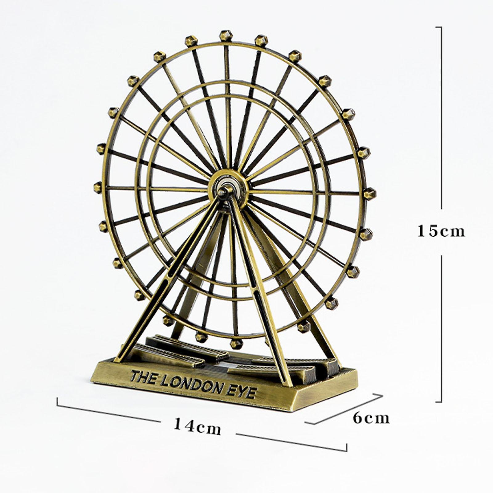 Table Ferris Wheel Model Miniature Art Props Bookshelf Ferris Wheel ...