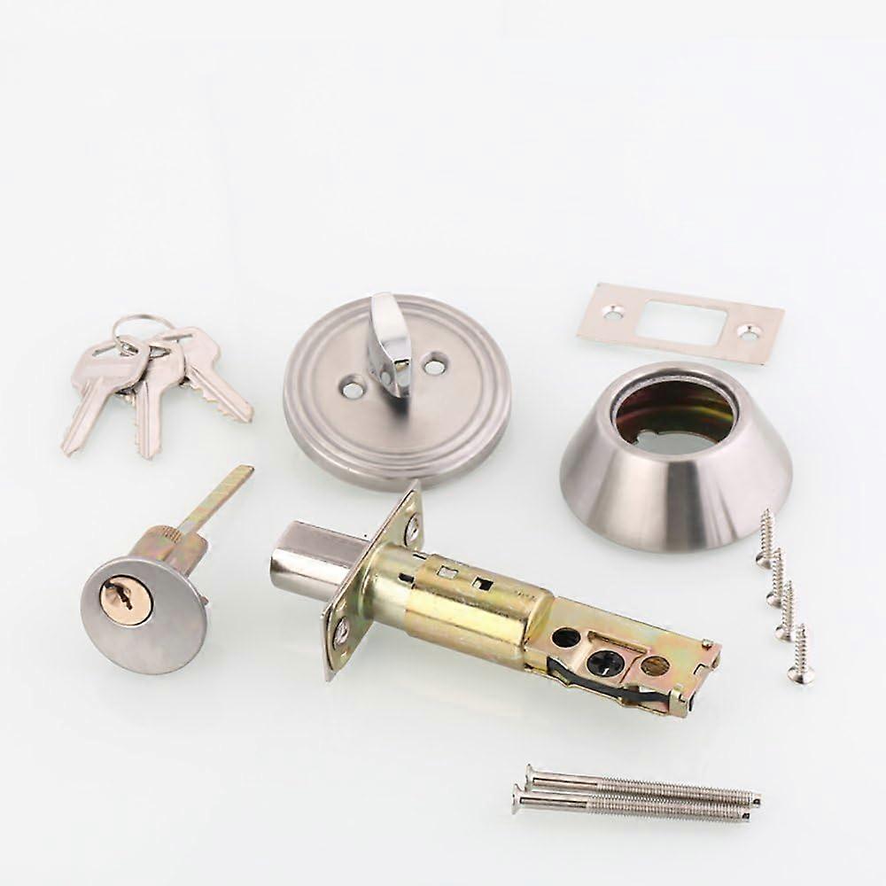 mortice lock 2-flush tubular bolt, brass + stainless steel, three keys ...