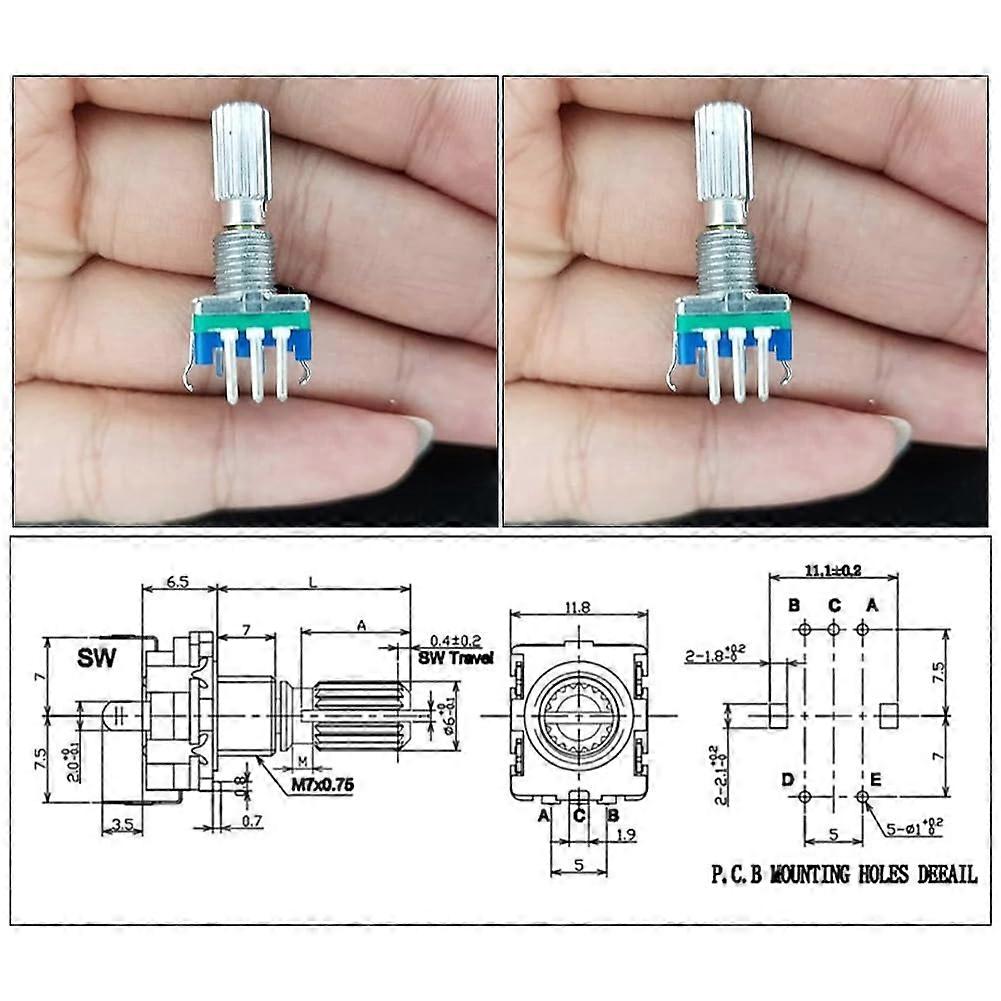 360 Degree Rotary Encoder Module Ec11 Digital Potentiometer Rotary Encoder Rotary Angle