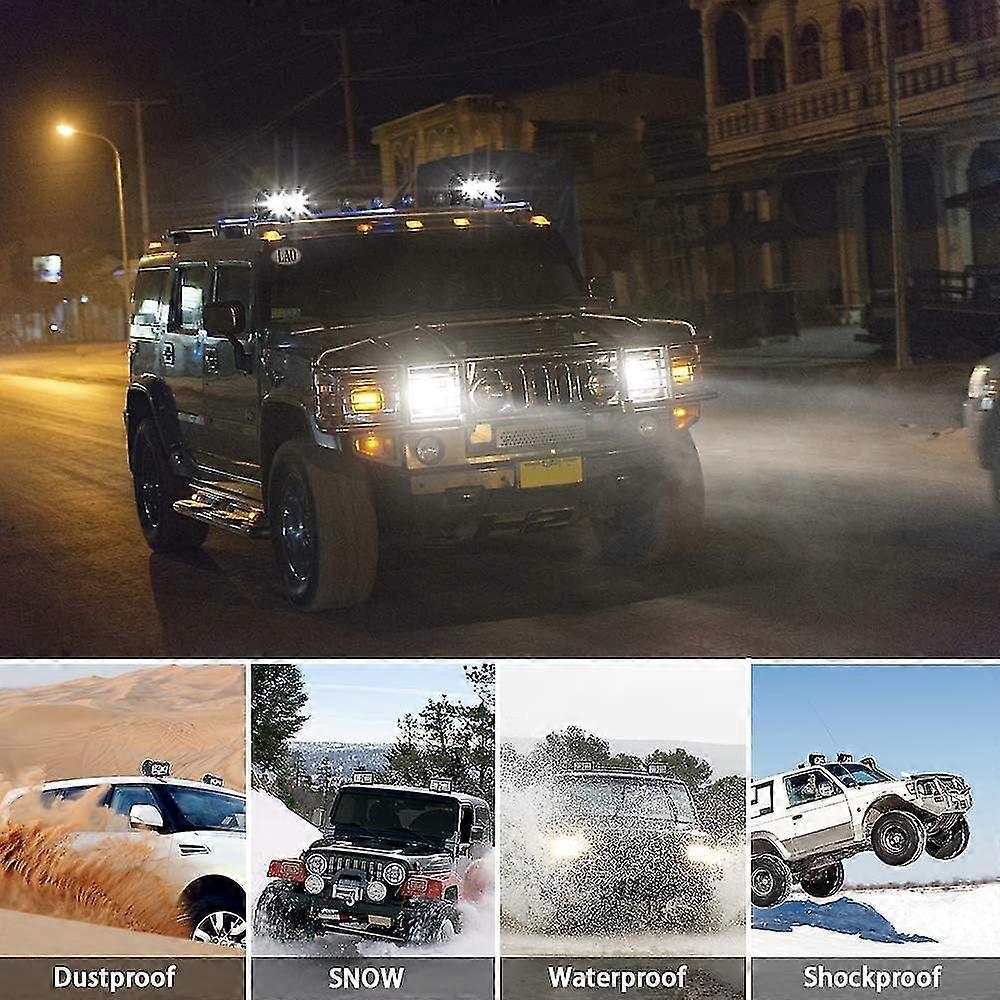 For 2024 LED Work Light 5'' 96W Car LED Spotlight - 12V Waterproof IP68 ...