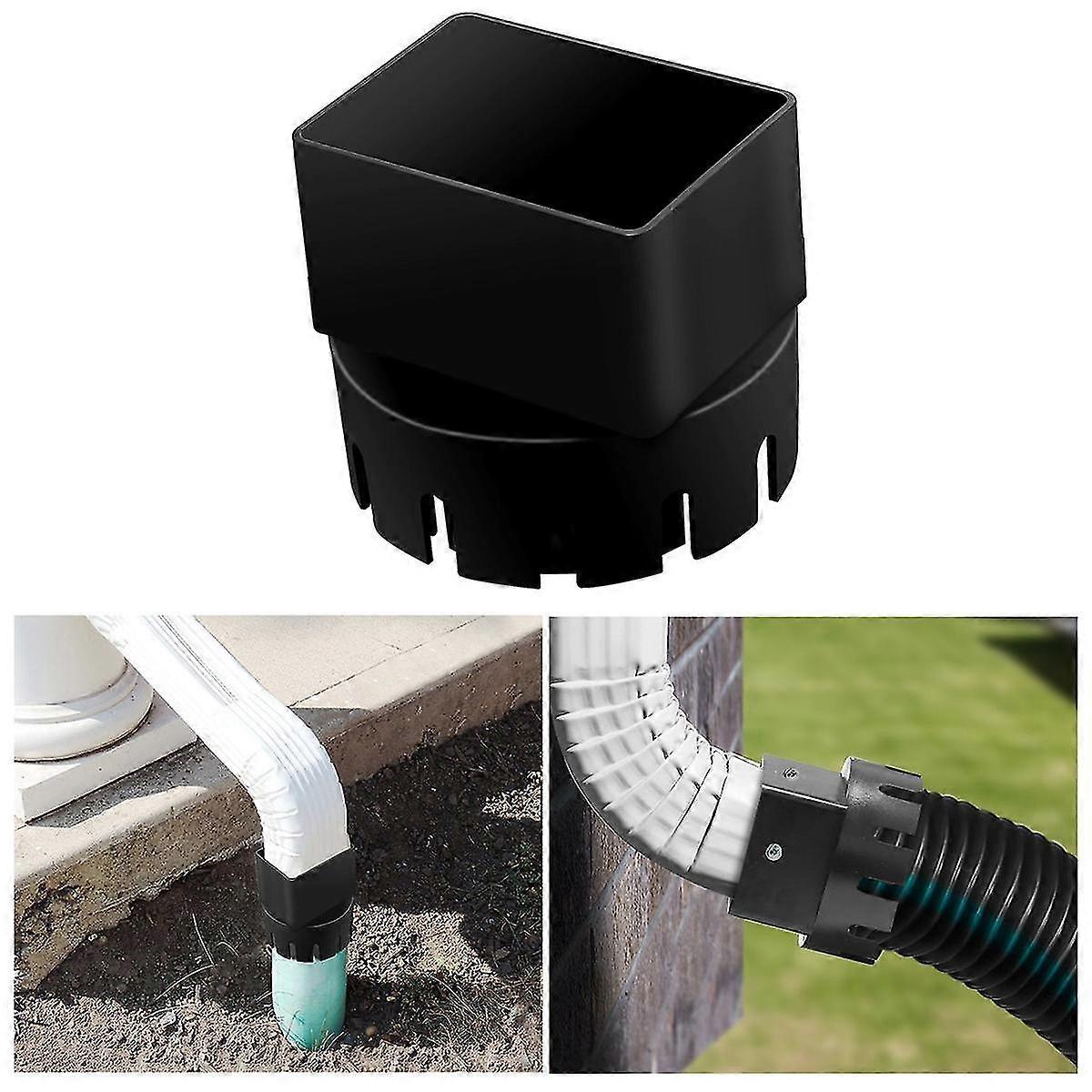 Downspout Adaptor To Drain Pipe, Roof Rain Gutter Downspout Extensions ...