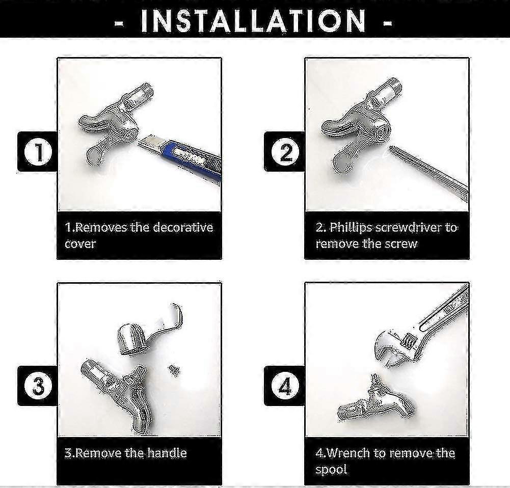 2pcs Ceramic Disc Head, Ceramic Cartridges, Universal Replacement ...