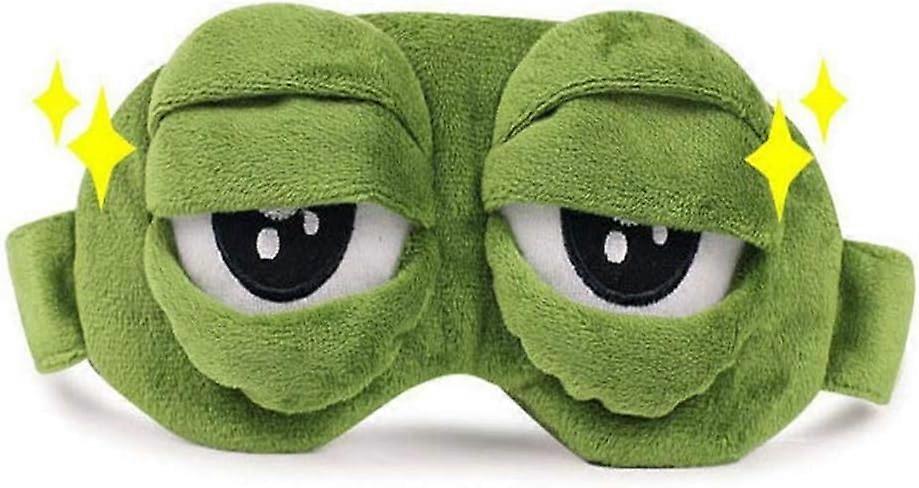 2025 New 3D Frog Eye Sleep Mask - Cute Cartoon Frog Eye Blindfold Cover ...