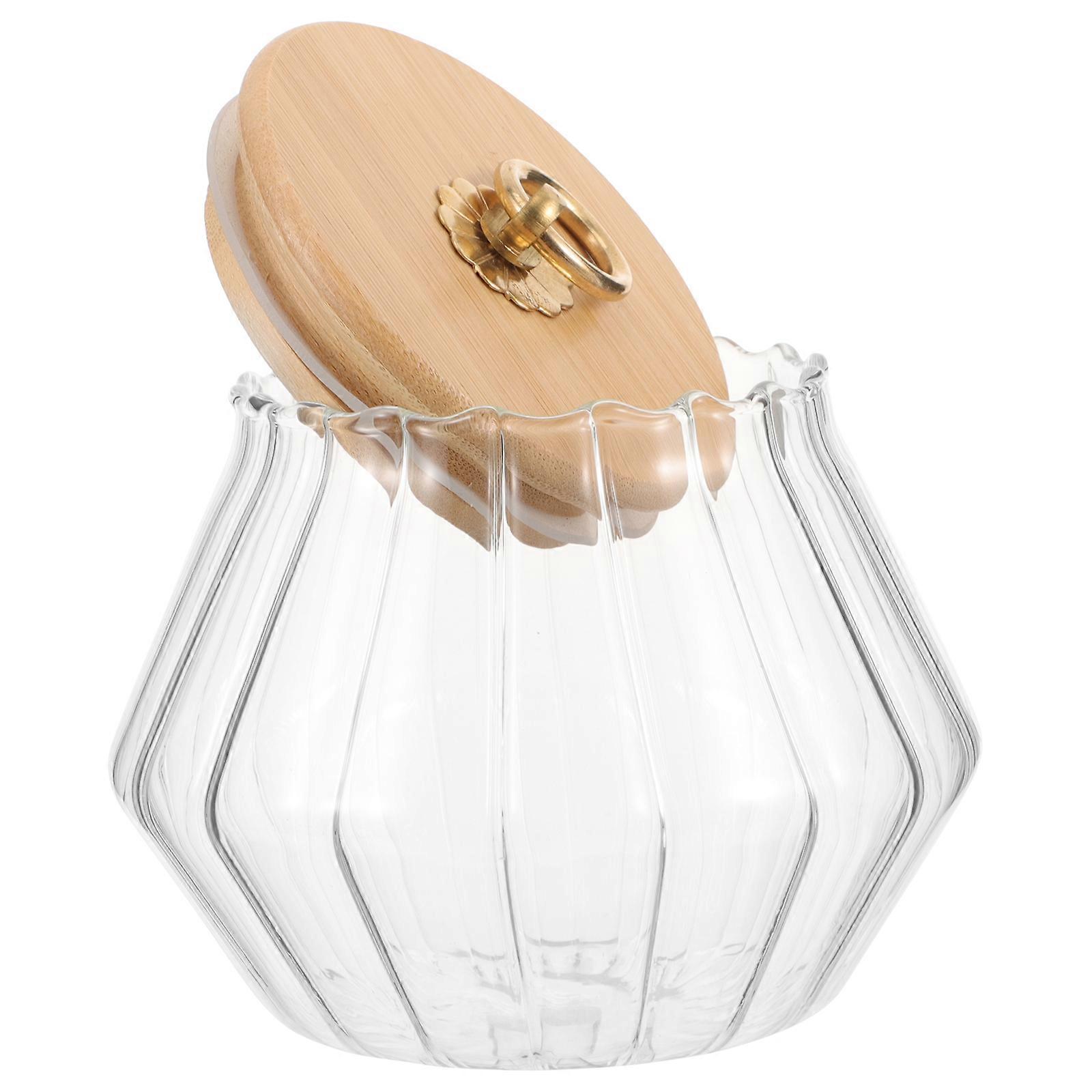 Glass Laundry Powder Canister Glass Detergent Holder Lidded Canister ...