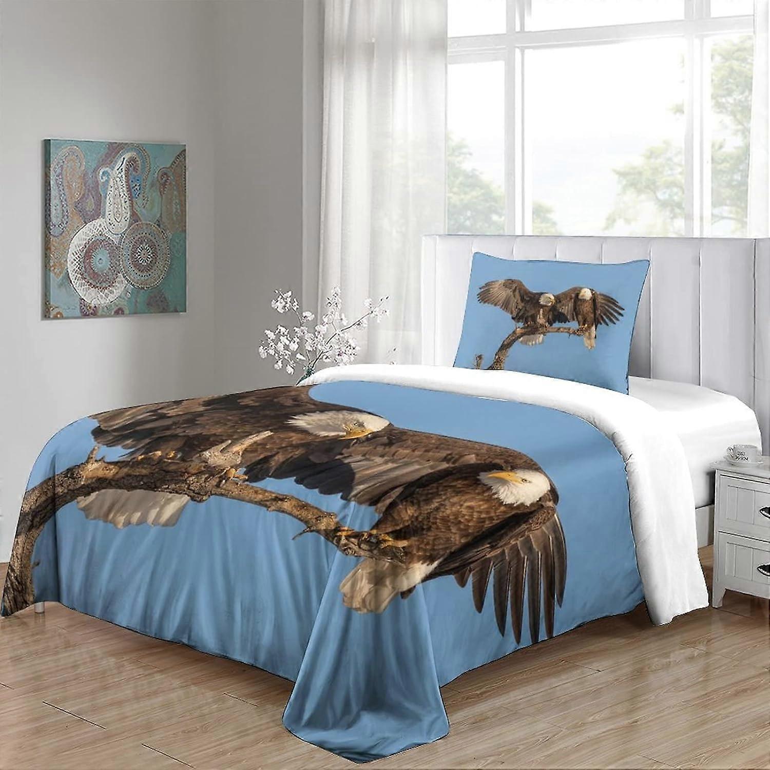 Eagle Duvet Cover Set for Teens, Bedroom, Animal Duvet Cover, Themed Bedspread, Farmhouse ...