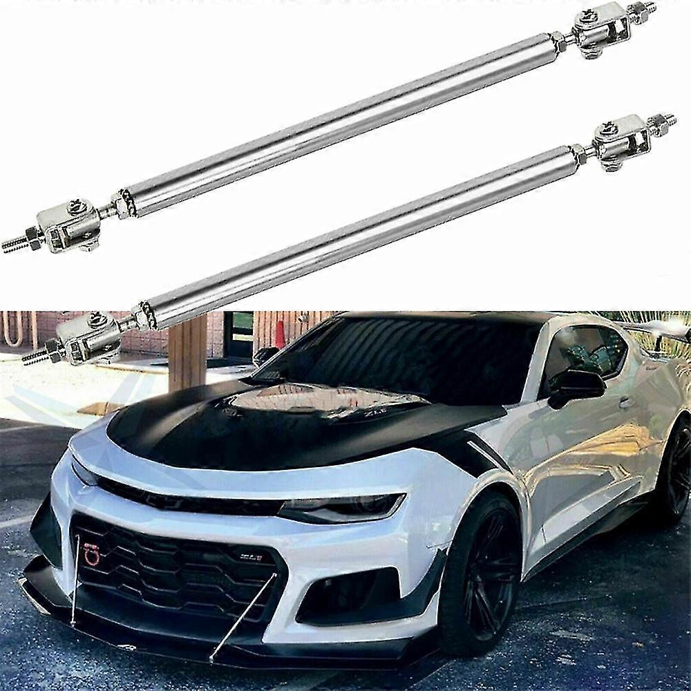 Front Bumper Lip Splitter Strut Rod Tie Support Bars For Chevy Camaro ...
