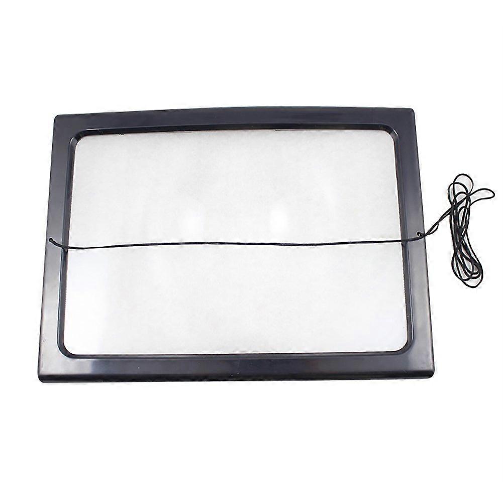 A4 Desktop Magnifier Hands Free Rectangle Full Page Magnifier Reading ...
