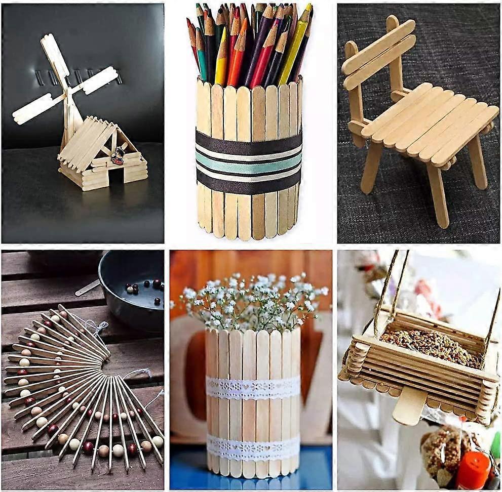 Lollipop Sticks,50Pcs Lolly Sticks for Craft Wooden Popsicle Sticks ...