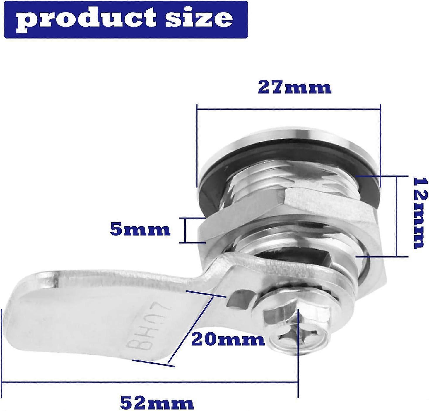 One Triangle Cam Lock Stainless Steel Metro Train Door Lock ...