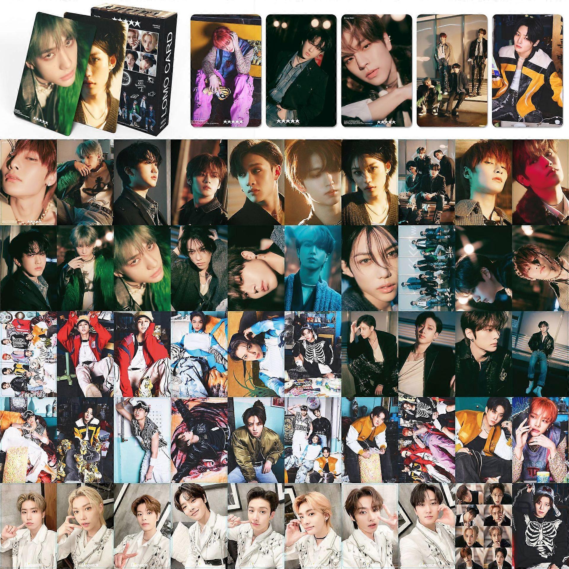 55 Lomo cards (5-STAR) from the new album of Stray Kids, featuring ...