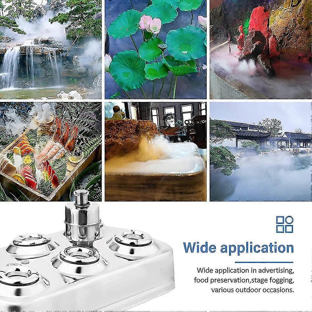 10 Head Stainless Steel Atomizer Dc48v Mist Generator Landscape Garden ...