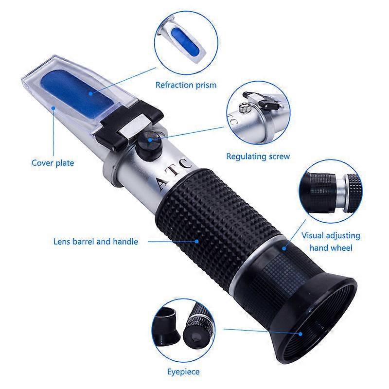Brix Meter 0-90% Brix Meter Handheld Refractometer Home Measurement ...
