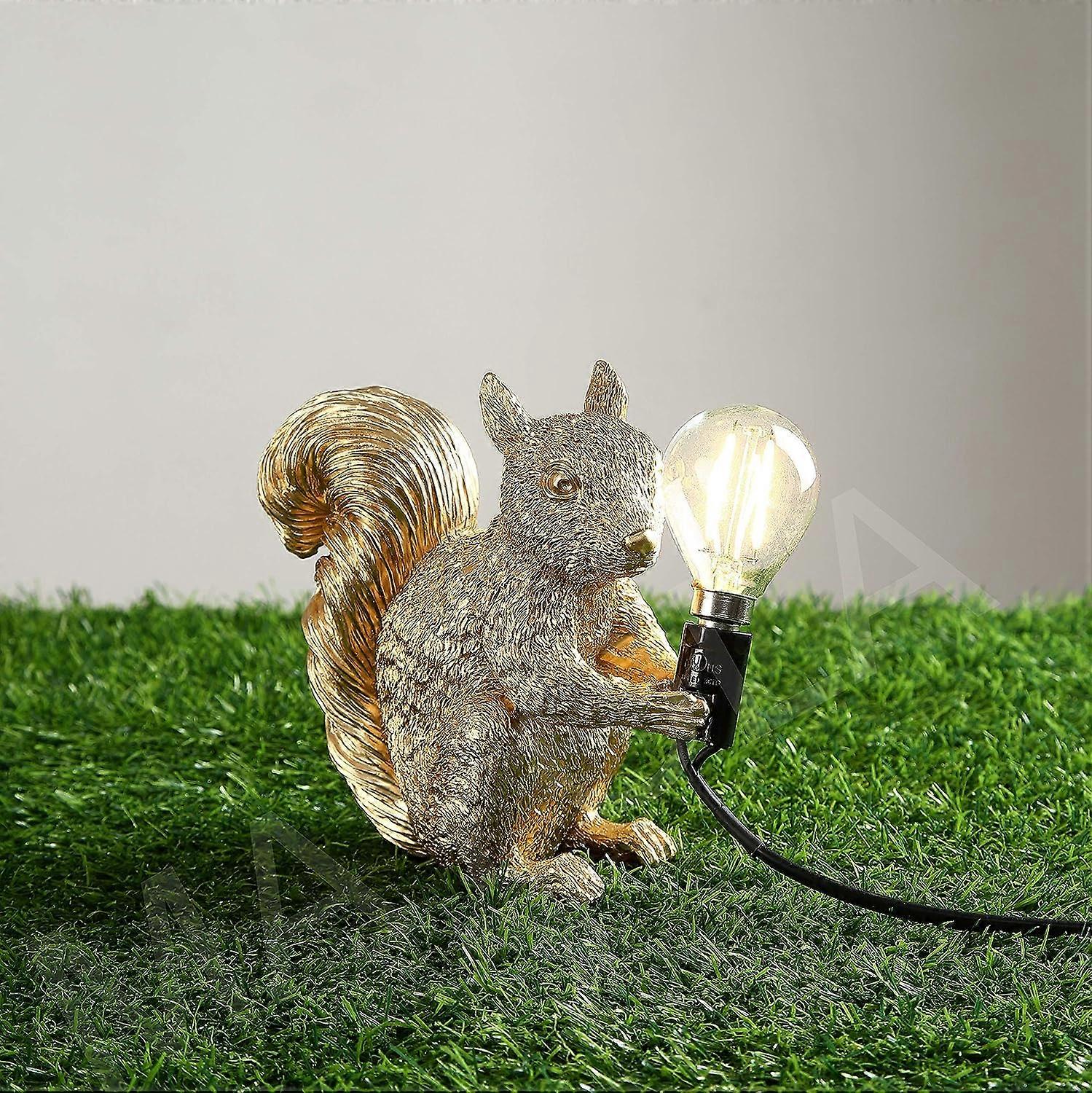 Modern Resin Squirrel Table Light, Resin Squirrel Lighting Fixture for Living Room, Bedroom ...