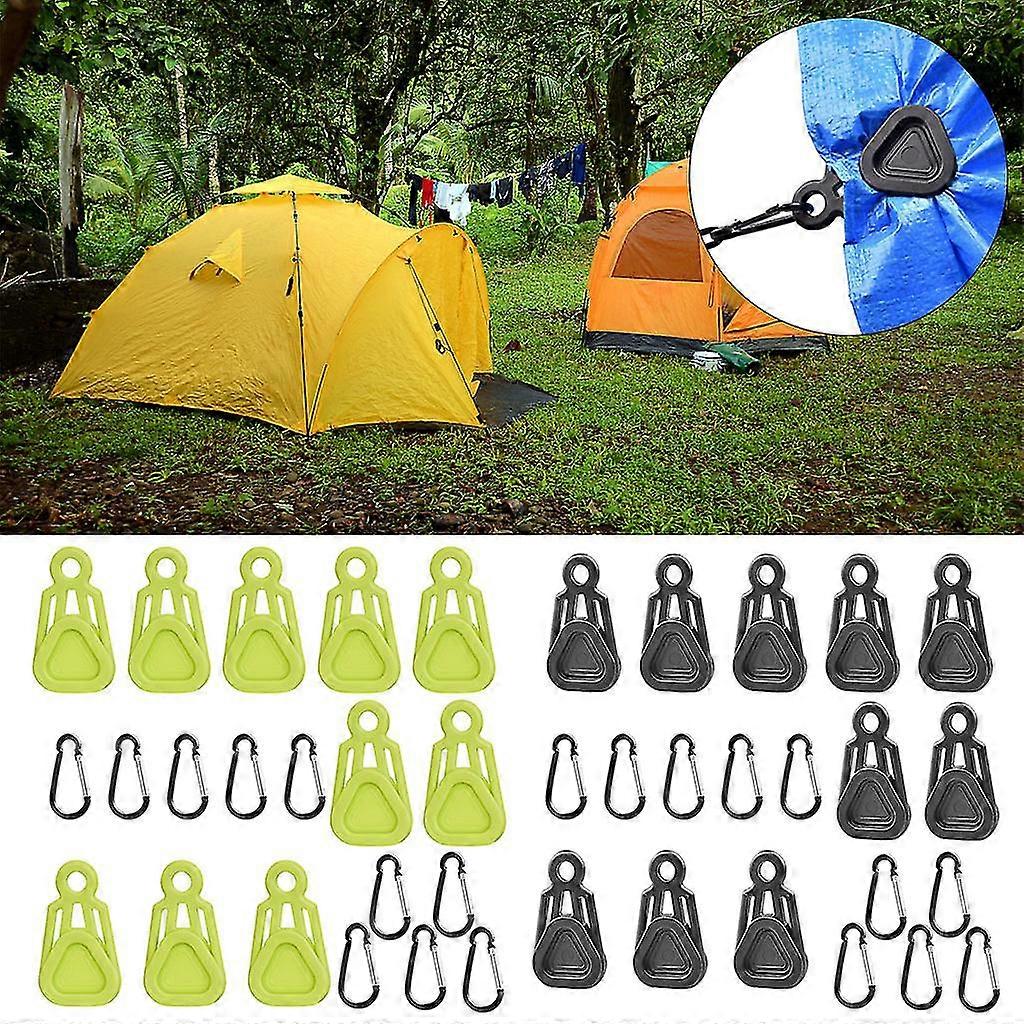 Outdoor Camping Tent Clips, Windproof Teeth-Shaped Awning Tent Clamp ...