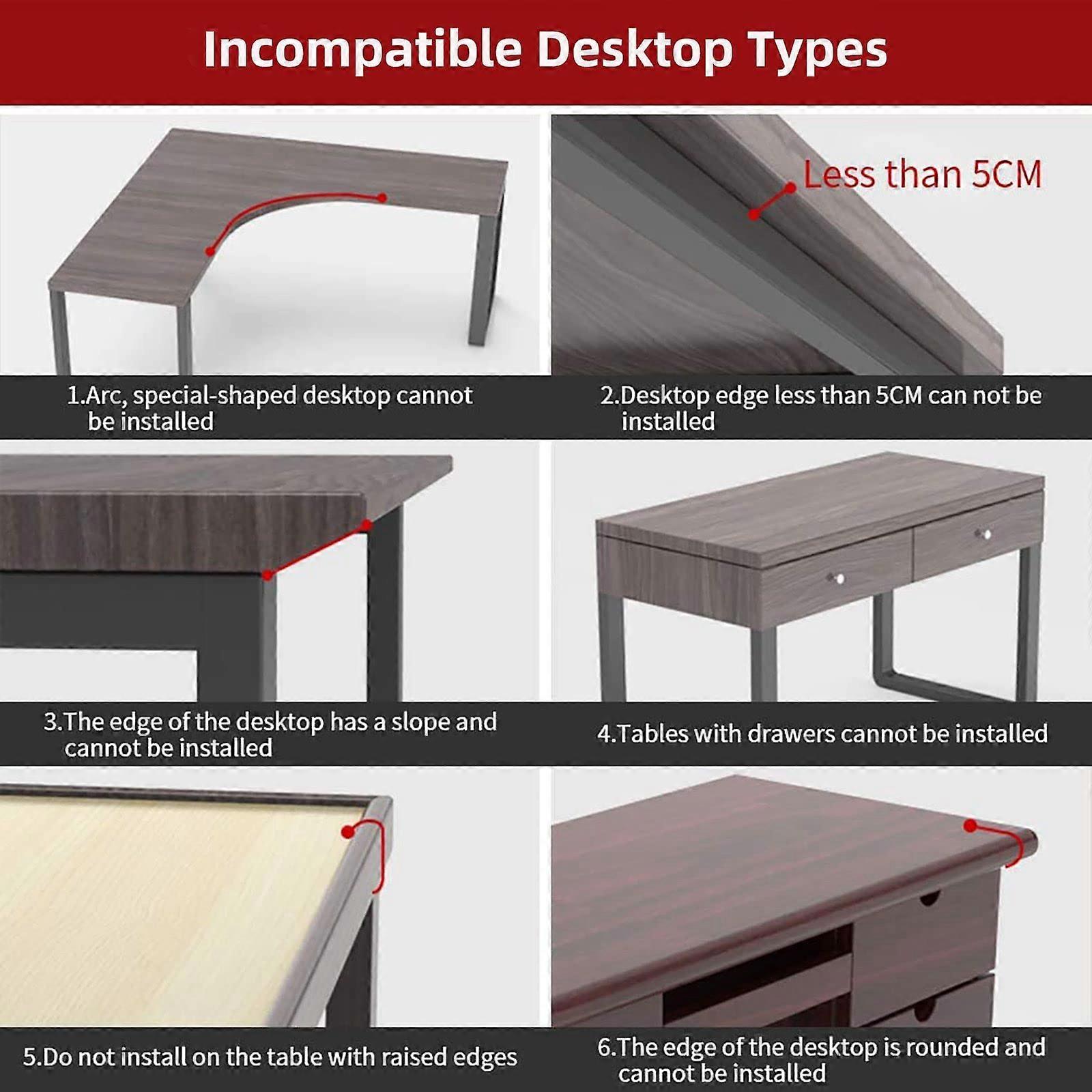 Ergonomics Desk Extender Tray, 11.8"x5.9" Punch-Free (Maple) | Fruugo UK