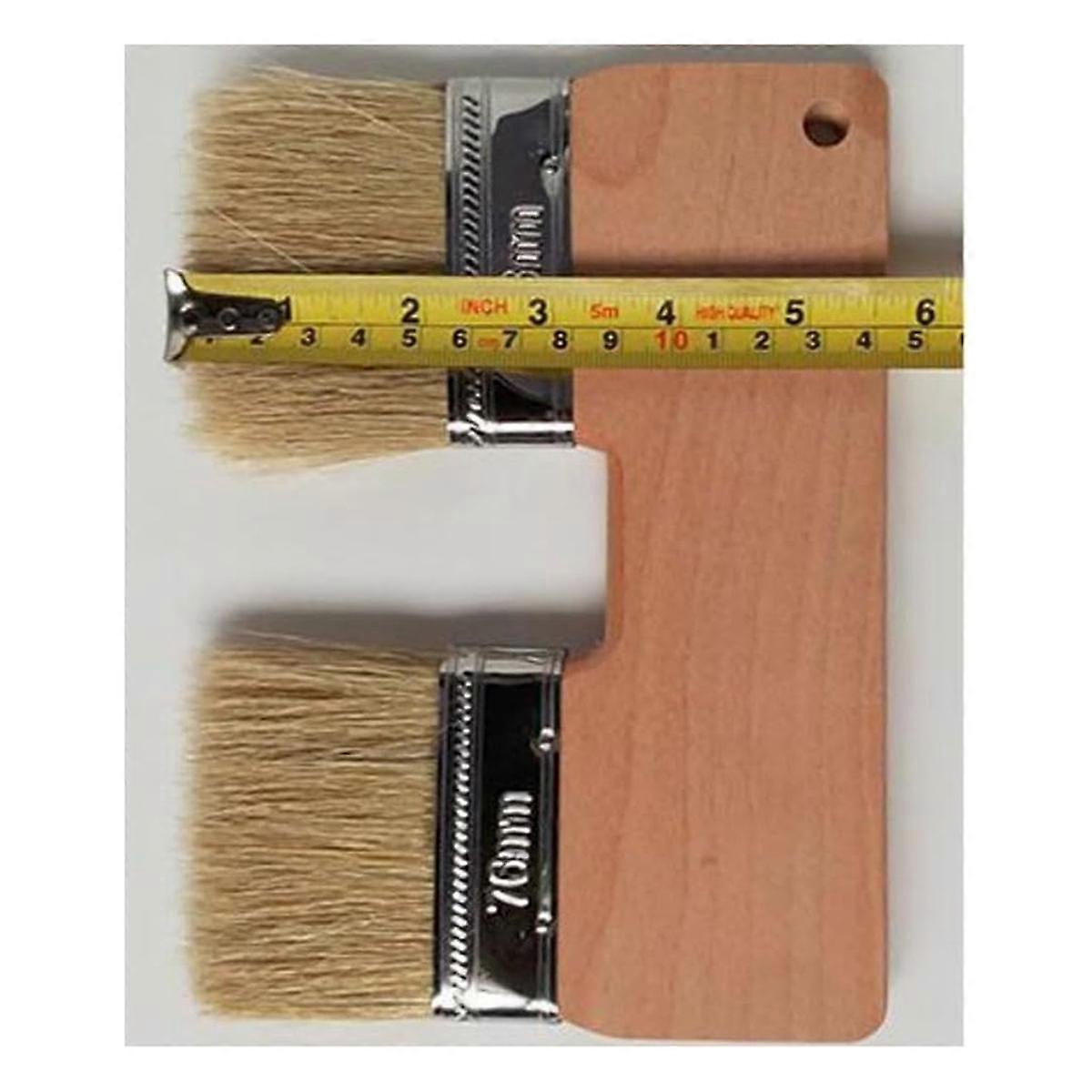 Double Paint Brush,3In DoubleHead Painting Brush,Bristle Art Flat ...