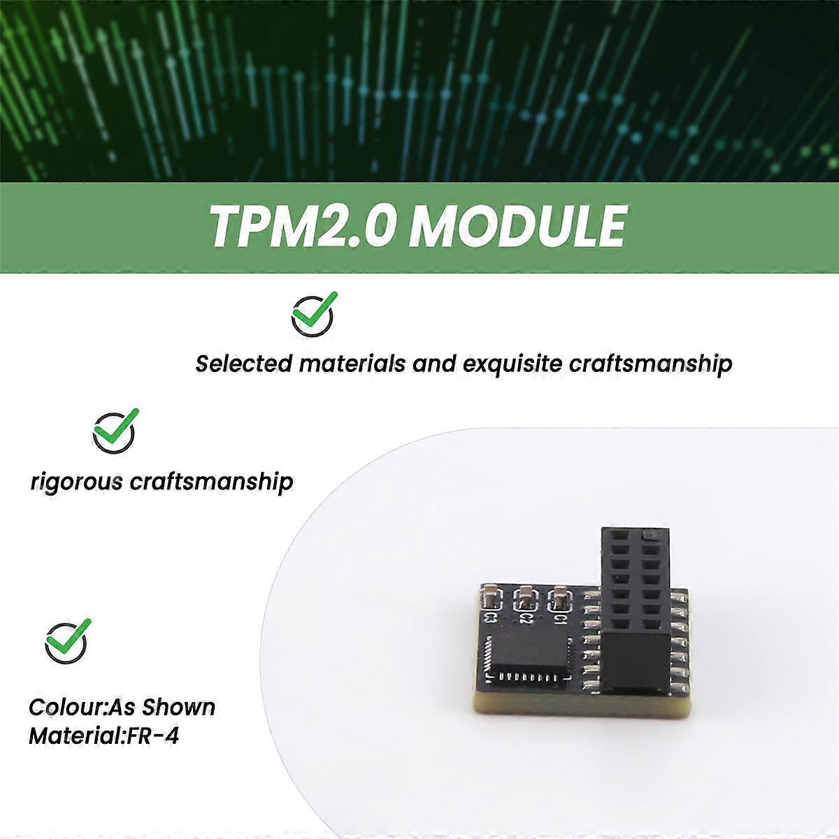 TPM Security Module TPM2.0 for TPM SPI Parallel Trusted Platform Module Multi-Function Portable ...