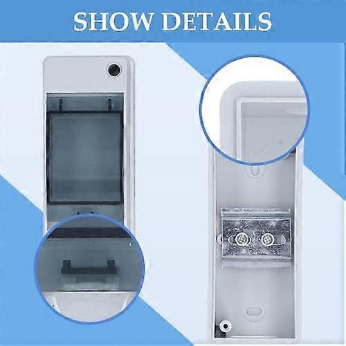 Surface mounting, distribution box, DIN rail, 1 row, 2 modules, 125 x ...